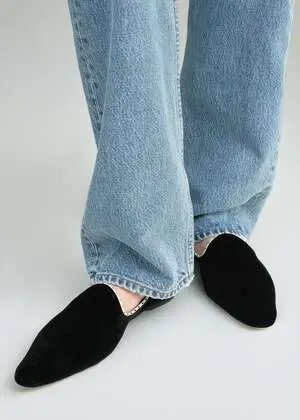 TOTEME Velvet Venetian Slippers