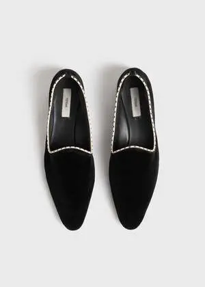 TOTEME Velvet Venetian Slippers