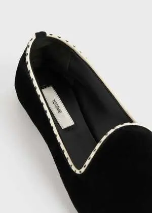 TOTEME Velvet Venetian Slippers
