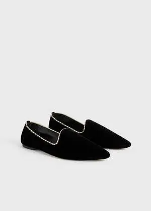 TOTEME Velvet Venetian Slippers
