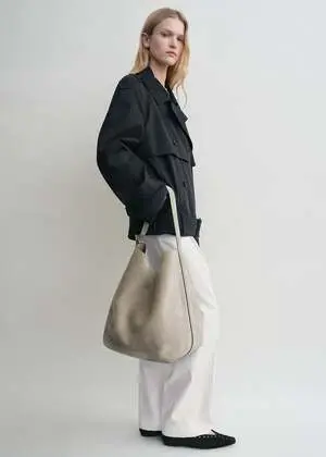 TOTEME Belted Suede Tote