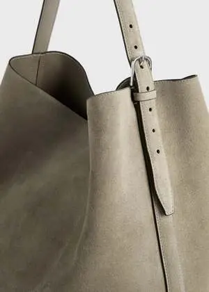 TOTEME Belted Suede Tote