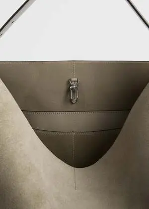 TOTEME Belted Suede Tote