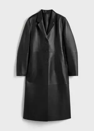 TOTEME Slim Leather Coat