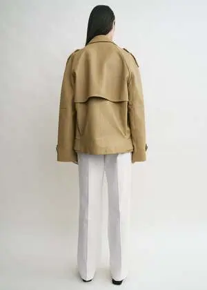 TOTEME Short Leather Trench