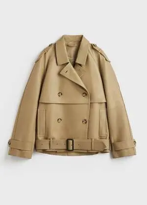 TOTEME Short Leather Trench