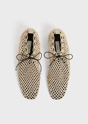 TOTEME Crochet Ballerinas