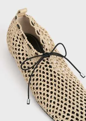 TOTEME Crochet Ballerinas
