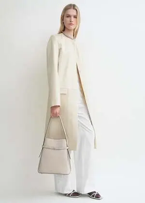 TOTEME Belted Suede Bucket Bag