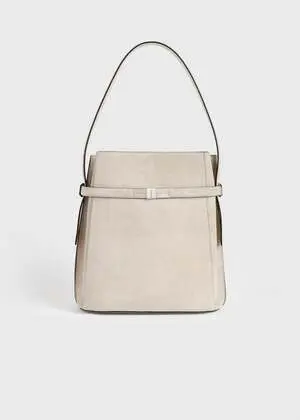 TOTEME Belted Suede Bucket Bag