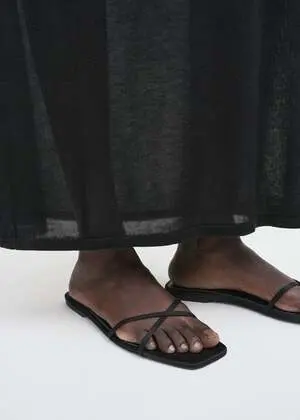 TOTEME Satin Crossover Slides