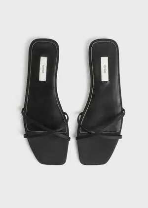 TOTEME Satin Crossover Slides
