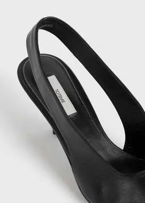 TOTEME Classic Leather Slingbacks