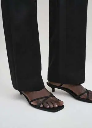 TOTEME Satin Crossover Sandals
