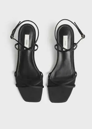 TOTEME Satin Crossover Sandals