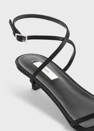 TOTEME Satin Crossover Sandals