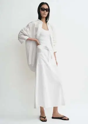 TOTEME Tie-waist Skirt - White