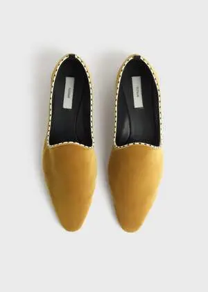 TOTEME Velvet Venetian Slippers