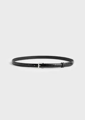 TOTEME Thin Croco-embossed Belt