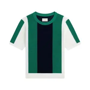 Aimé Leon Dore Striped Mesh Knit Tee - Multicolor
