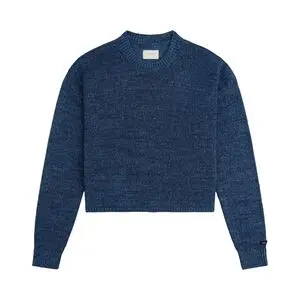 Aimé Leon Dore Linen Knit Crewneck Sweater 'indigo - Blue