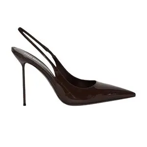 Paris Texas Slingback High Heel - Brown