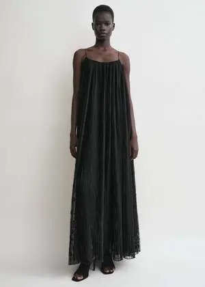 TOTEME Floral Tulle Dress - Black