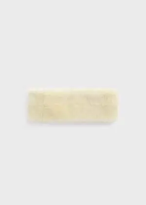 TOTEME Shearling Headband - Ecru