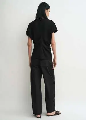 TOTEME Slouch Waist Basketweave Top