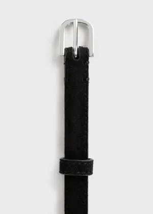TOTEME Thin Suede Belt