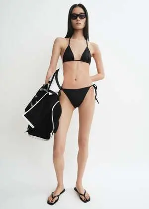 TOTEME Monogram Pointelle Bikini Top