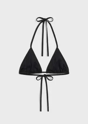 TOTEME Monogram Pointelle Bikini Top