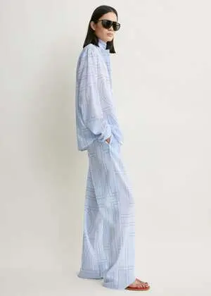 TOTEME Monogram Cotton-blend Pj Top
