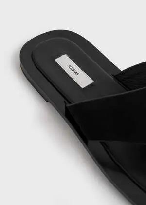 TOTEME T-bar Suede Sandals