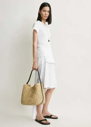 TOTEME Medium Belted Paper Raffia Tote