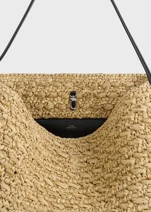 TOTEME Medium Belted Paper Raffia Tote