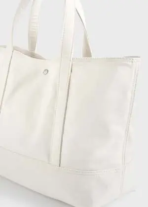 TOTEME Organic Cotton Canvas Beach Tote