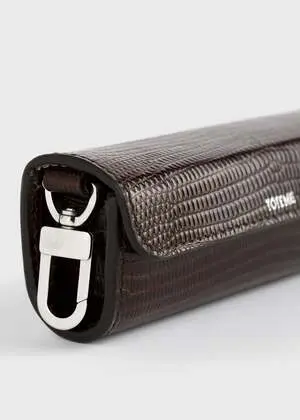 TOTEME Lizard-embossed Lipstick Case