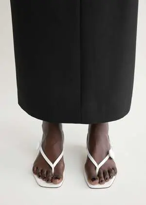 TOTEME Slingback Satin Flip Flops