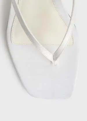 TOTEME Slingback Satin Flip Flops