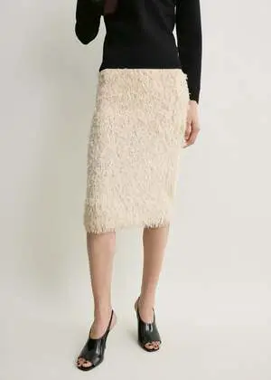 TOTEME Feathered-jersey Skirt