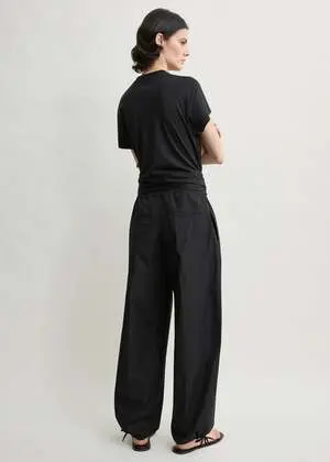 TOTEME Drawstring Cotton Trousers