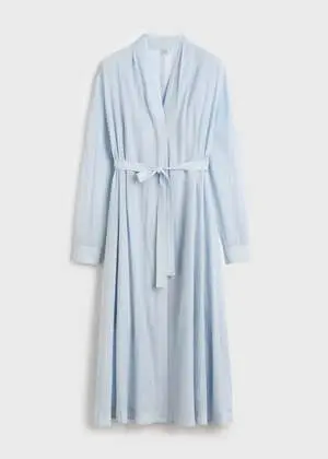 TOTEME Belted Cotton Voile Dress