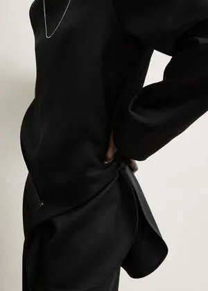 TOTEME Belted Satin Tunic