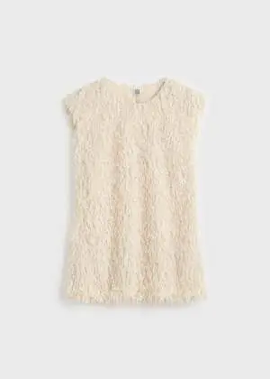 TOTEME Feathered-jersey Top