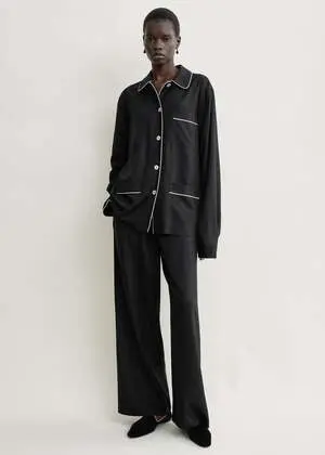 TOTEME Piped Pj Top