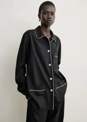 TOTEME Piped Pj Top