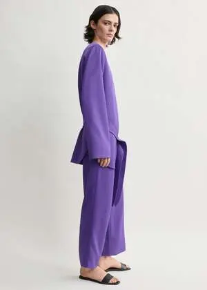 TOTEME Belted Satin Tunic
