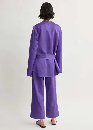 TOTEME Belted Satin Tunic