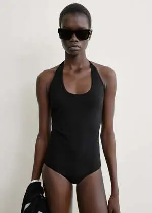 TOTEME Halter Tie Swimsuit